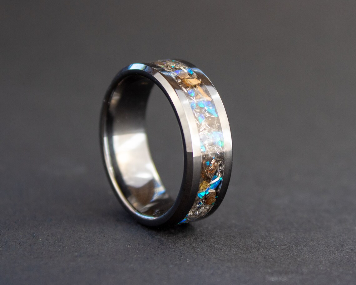 T-rex Ring Dinosaur Bone Ring Meteorite Ring T-rex Bone | Etsy