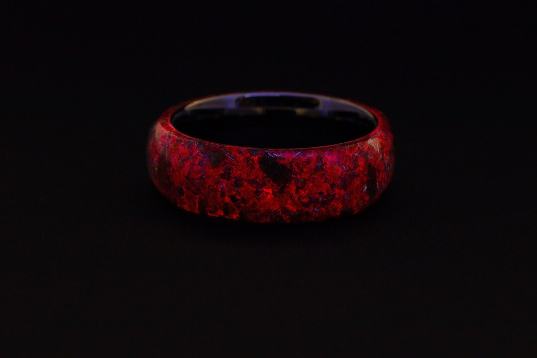 T-rex Meteorite Glow Ring, Tyrannosaurus Ring Red Endless - Etsy