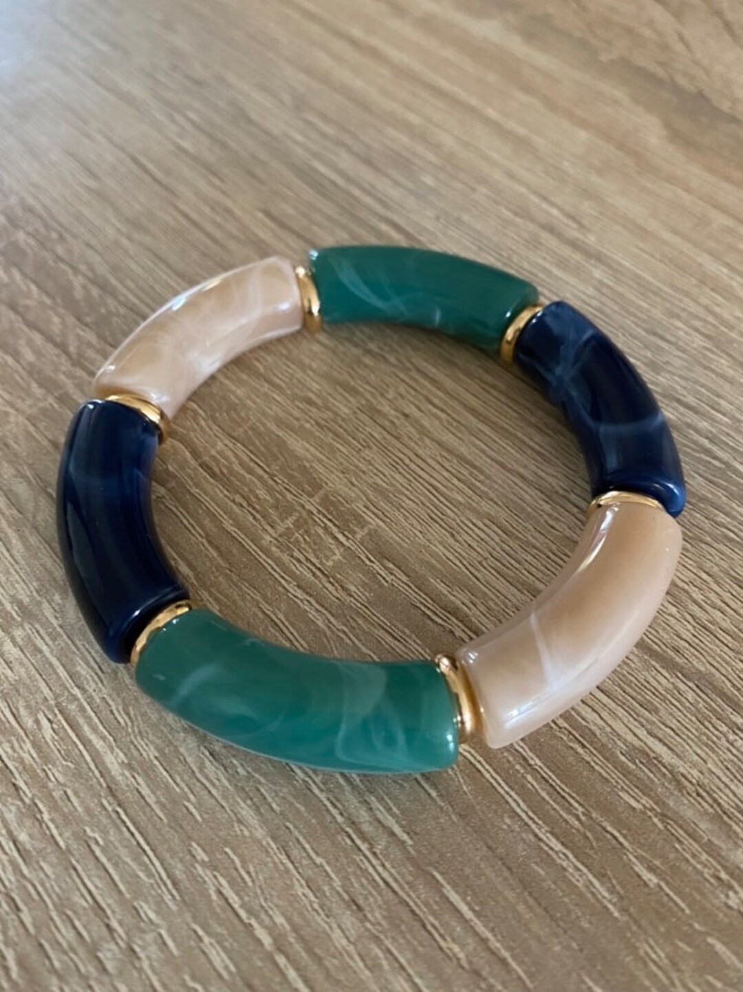 Bracelet en perles, bracelet perles acrylique, bracelet en perles tube ...