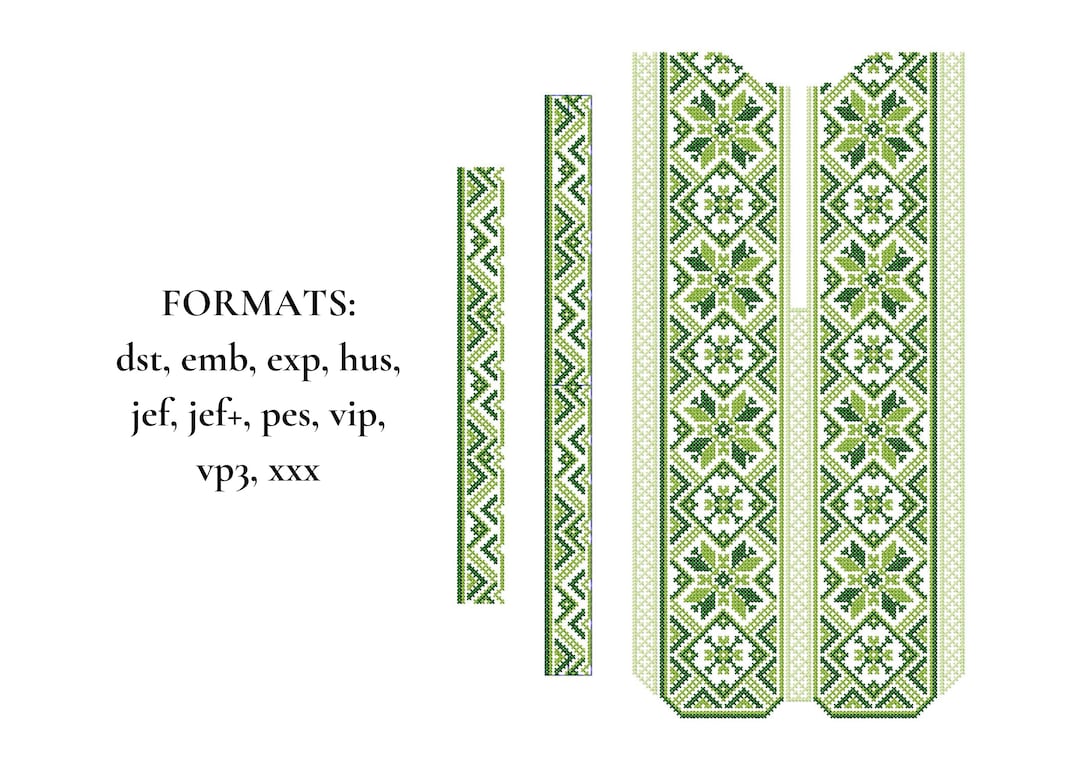 Vyshyvanka Pattern, Machine Embroidery Design, Сross-stitch Machine ...