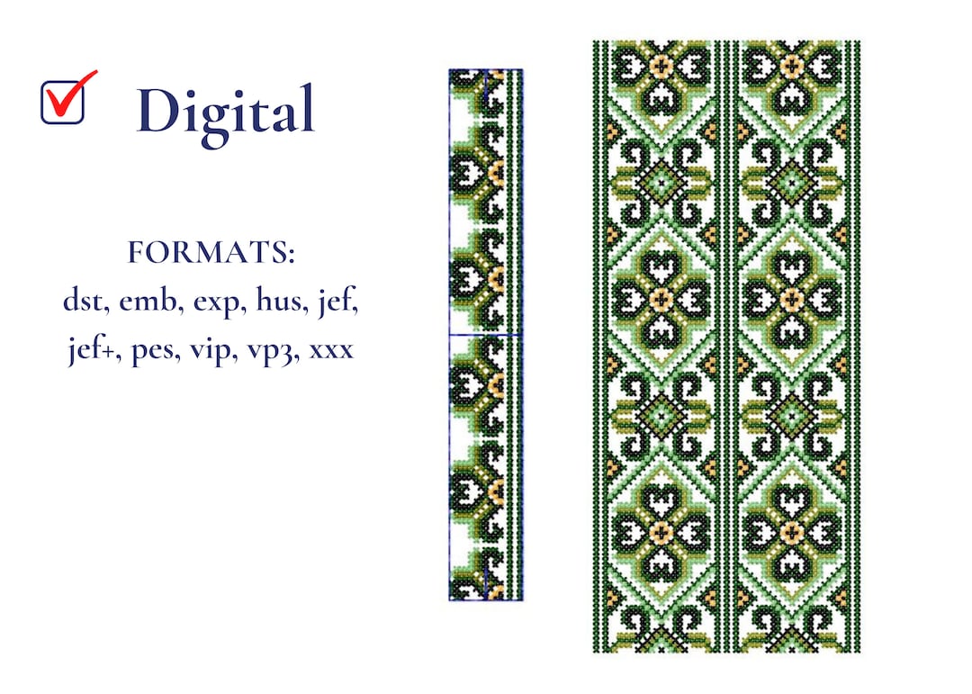 Vyshyvanka Pattern, Machine Embroidery Design, Сross-stitch Machine ...