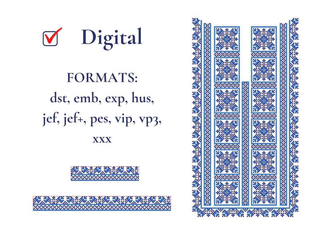 Vyshyvanka Pattern, Machine Embroidery Design, Сross-stitch Machine ...