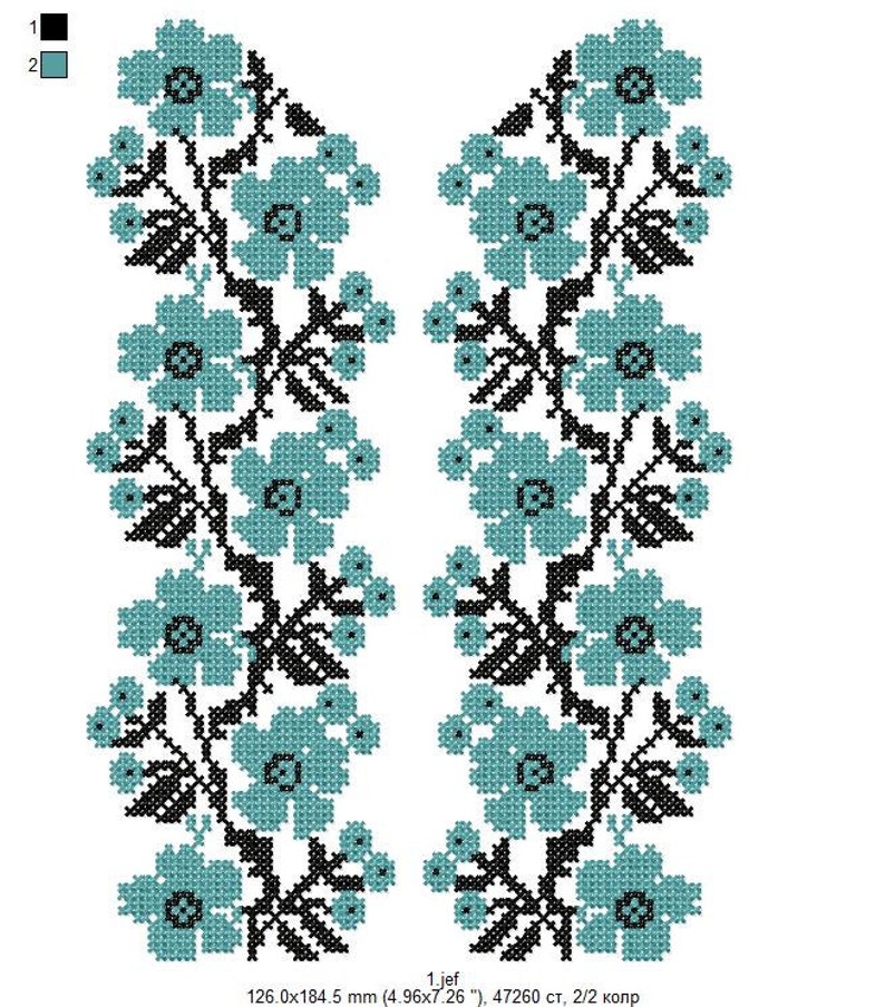Vyshyvanka Pattern Machine Embroidery Design Сross-stitch - Etsy