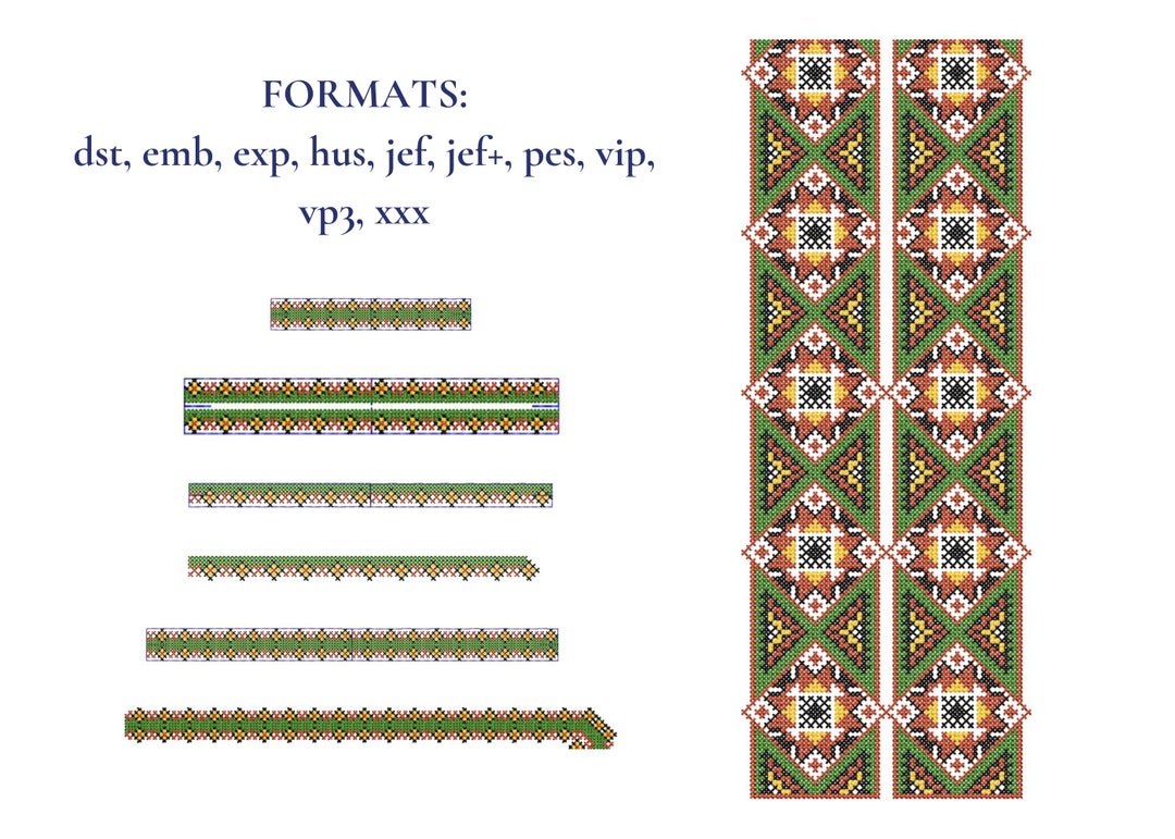 Vyshyvanka Pattern, Machine Embroidery Design, Сross-stitch Machine ...