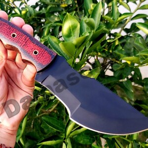 Handmade Carbon Steel Full Tang Tracker Knife Micarta Handle - Etsy