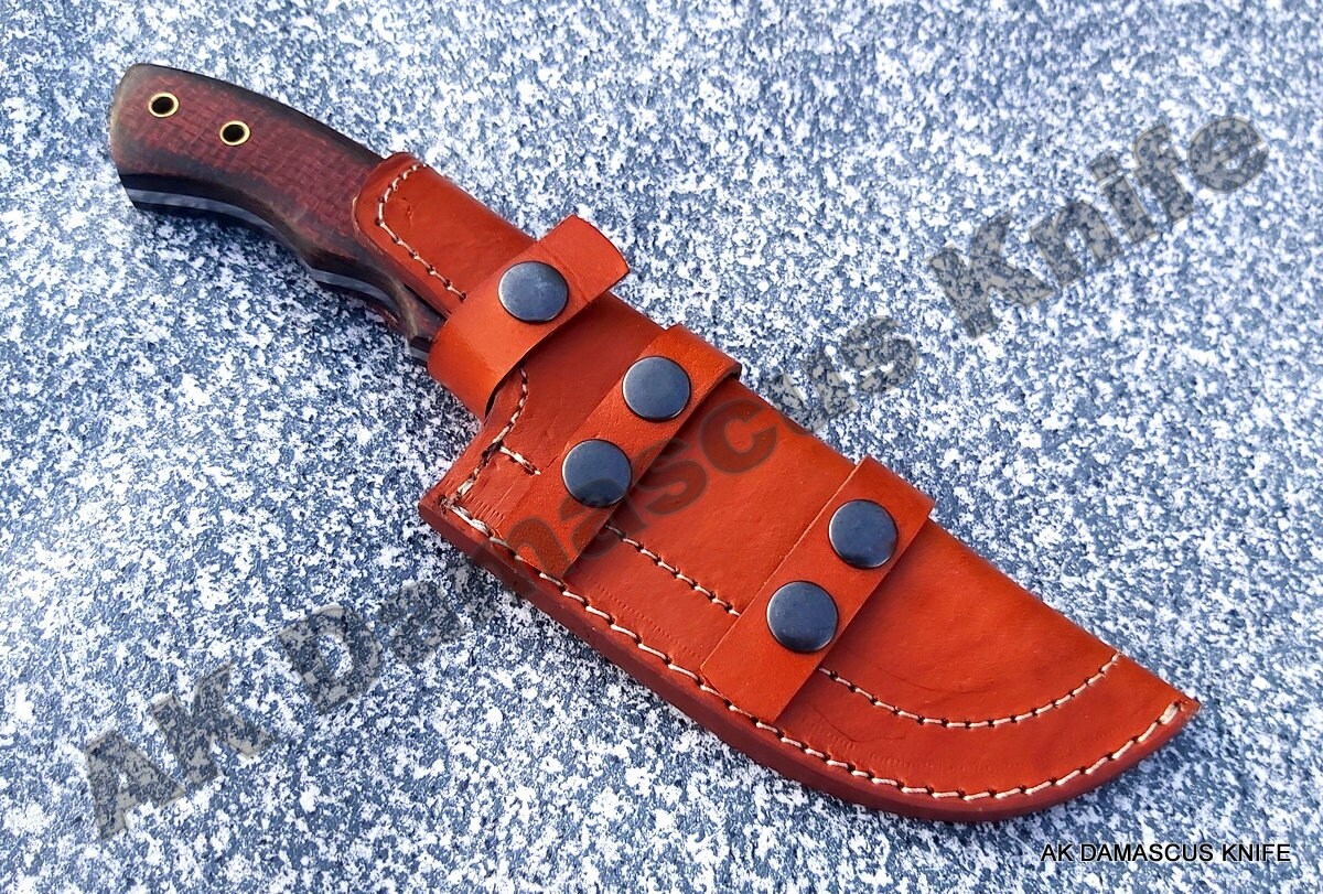 Handmade Carbon Steel Full Tang Tracker Knife Micarta Handle | Etsy