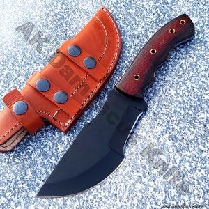 Handmade Carbon Steel Full Tang Tracker Knife Micarta Handle - Etsy