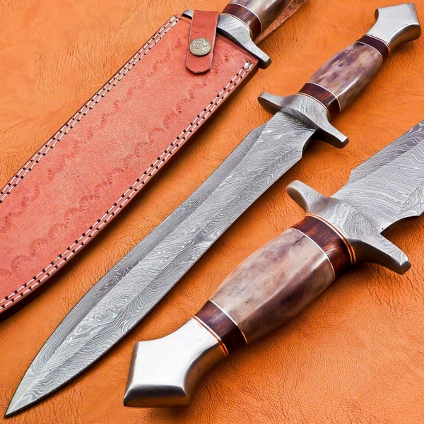 Damascus Dagger - Etsy