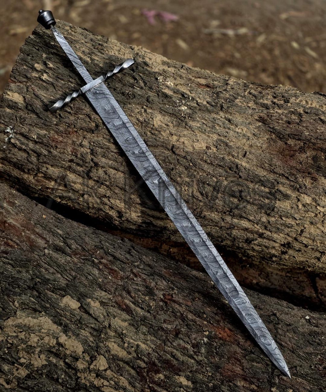 Hand Forged Damascus Steel Full Tang Viking Sword Blade Blank, for ...