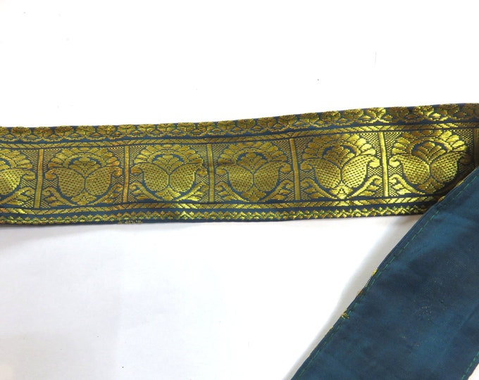 Brocade Border of Sari 440 Cm 4.5 Cm Vintage, Medieval Border Antique ...