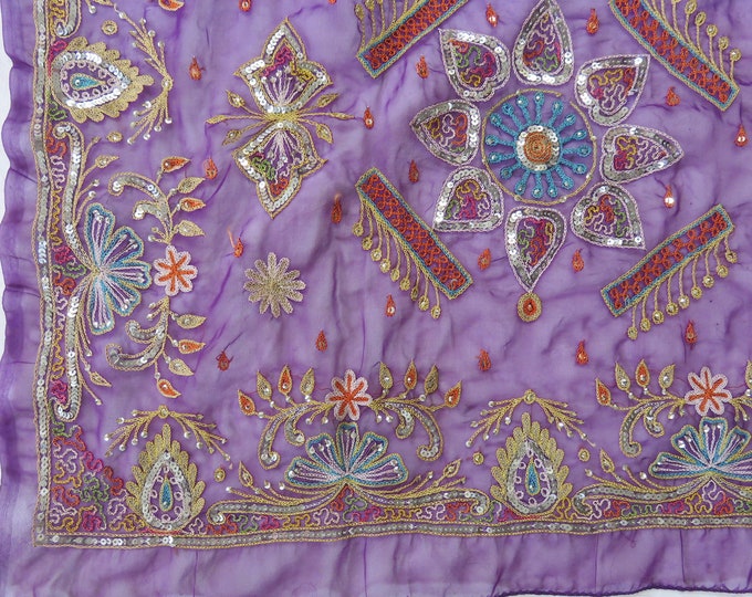 5 Models Sequin Pallus (front Pieces) of Sarees for Textile Work ...