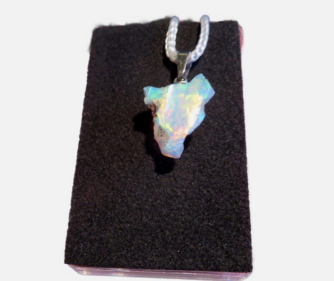 Precious Opal Rough Stone Pendant With Loop Various Models Handmade - Etsy