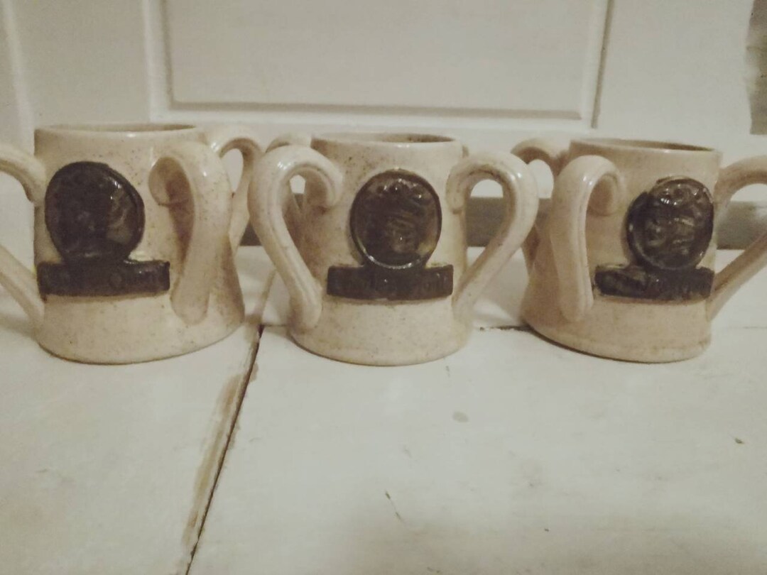Rare Set of 3 Ceramic Beer Mugs by Charles Quint Famous Belgian Brewer ...