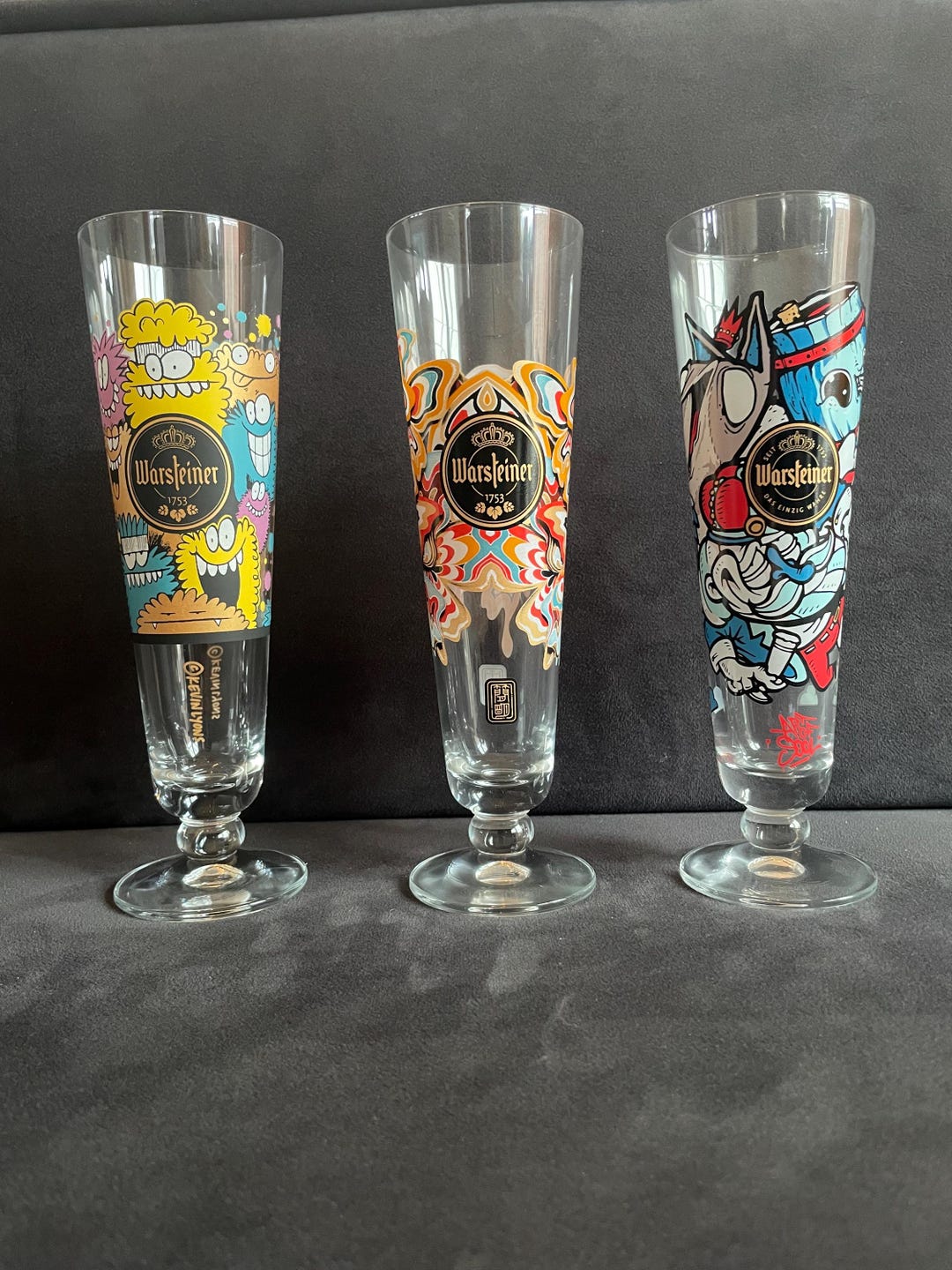 Warsteiner Jubilee Art Collection Beer Glass, German Beer Glass ...