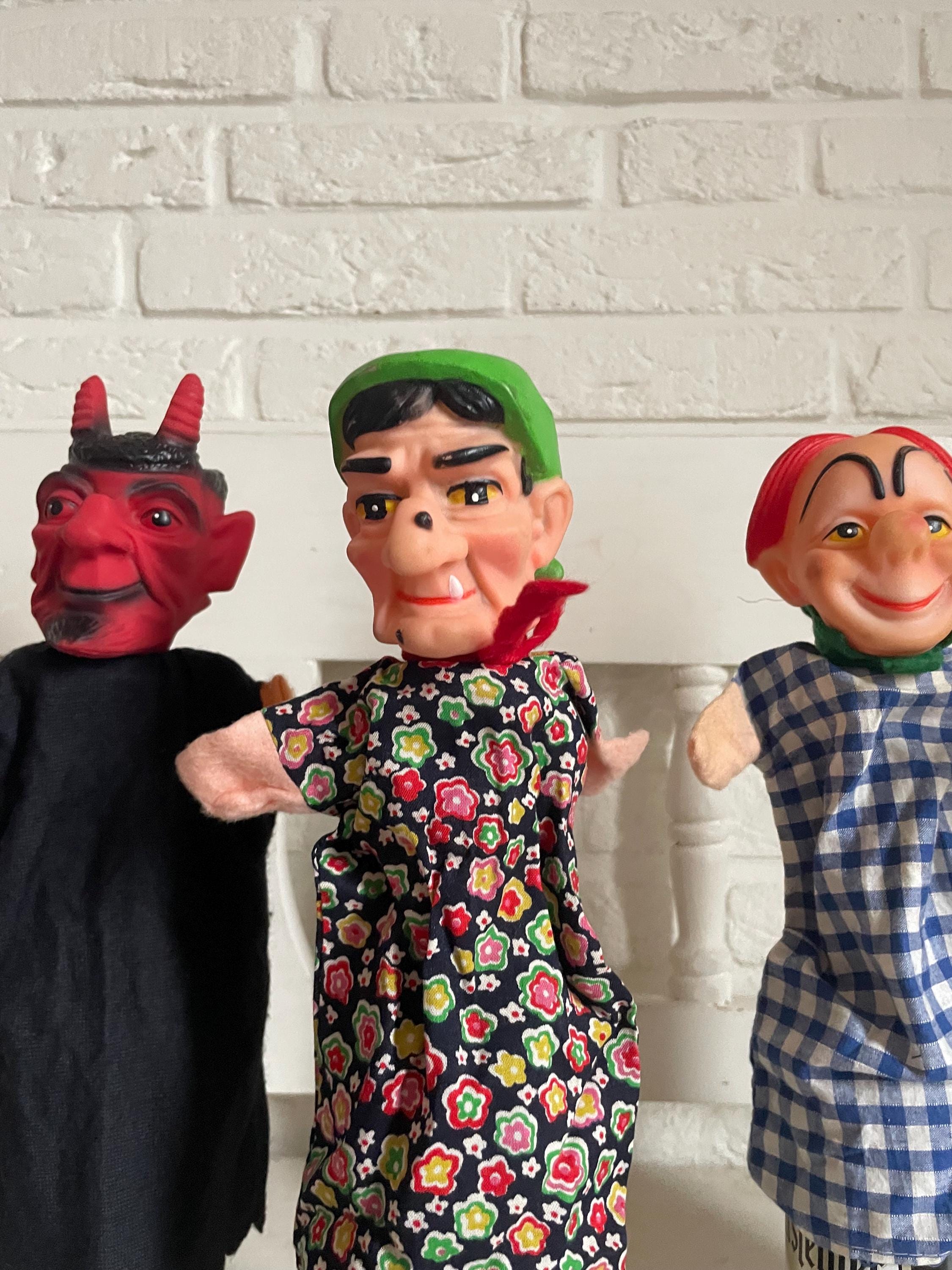 Set of 5 Vintage Hand Puppets - Etsy