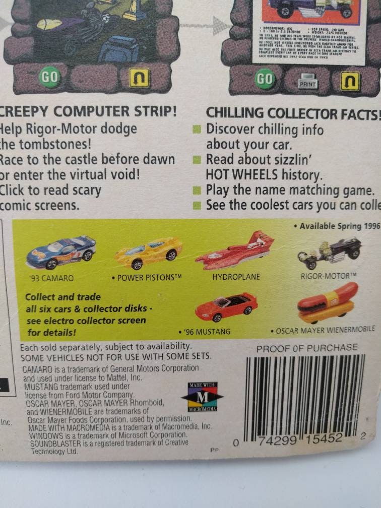 Vintage Hotwheels, Computer Cars Serie, Rigor Motor - Etsy