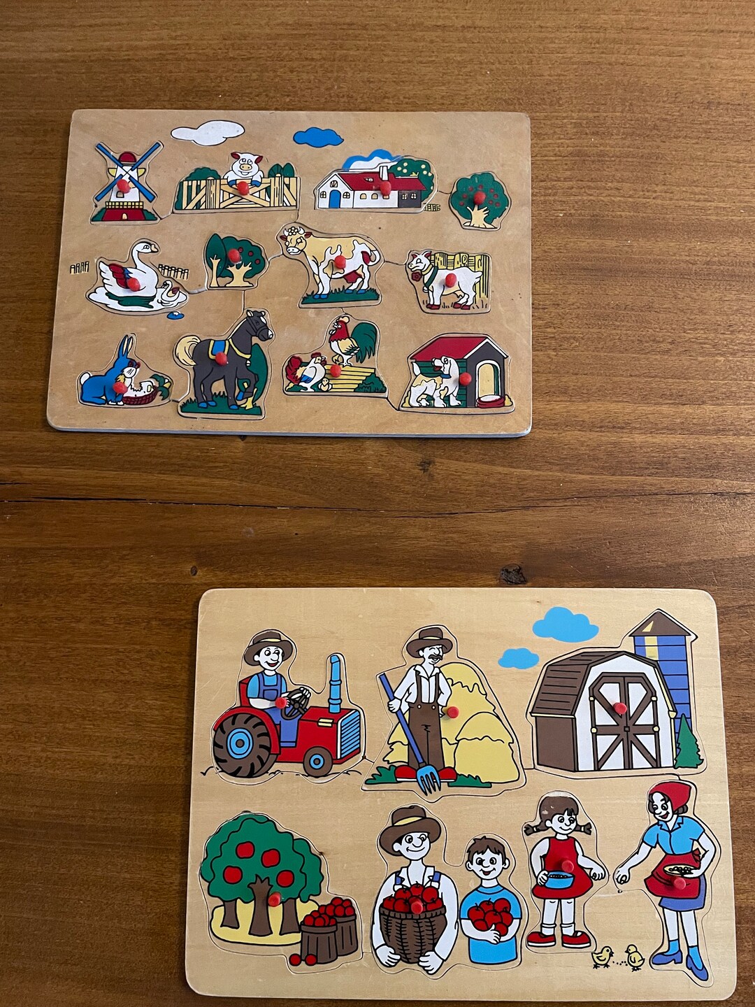Set of Two Vintage Farm Themed Puzzles, Jigsaw - Etsy