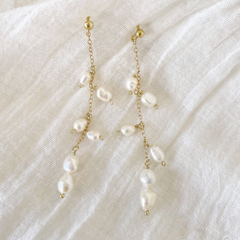 Tiny Dangle Earrings - Etsy