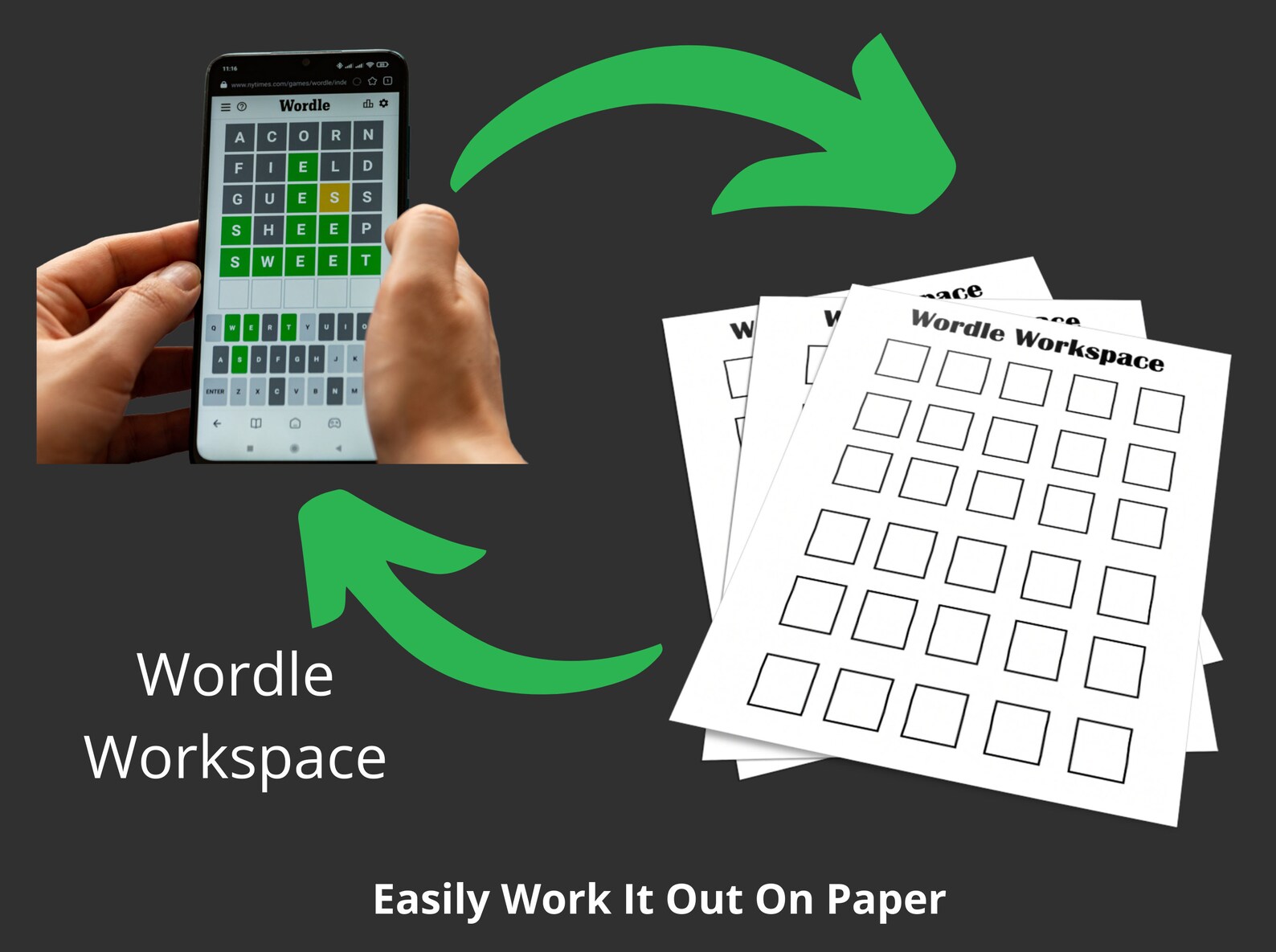 Wordle Help | Printable Worksheet | Printable Digital Download ...