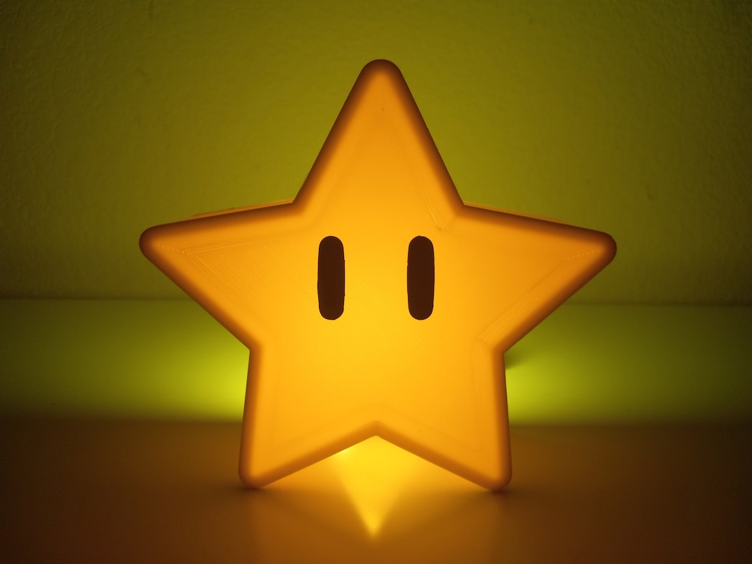 Nintendo Super Star | Christmas Star | Tree Topper | Night Light ...