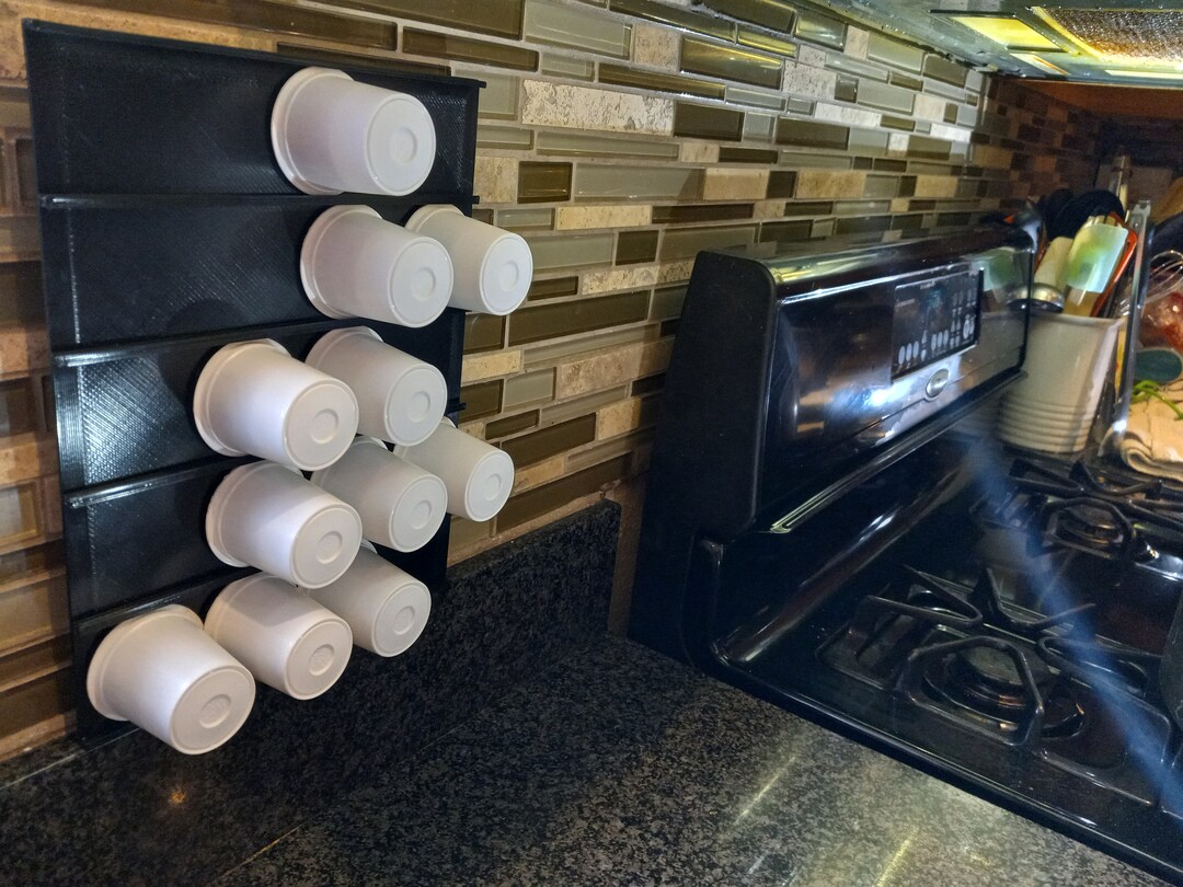 Keurig K-cup (20 Pod) Rack | Wall Mount or Under Cabinet Rack - Etsy