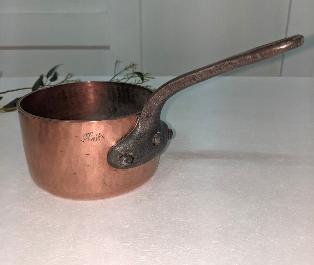 Dehillerin Paris Saucepan 12 Cm Pan 3mm Thick Hammered Copper by E ...