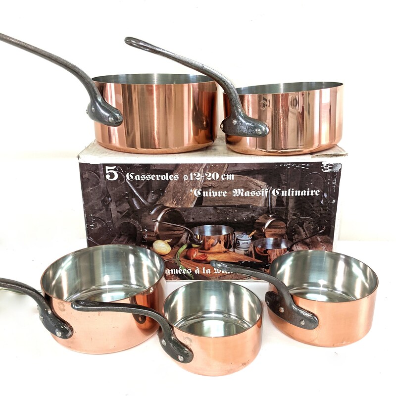 French Copper Pans - Etsy