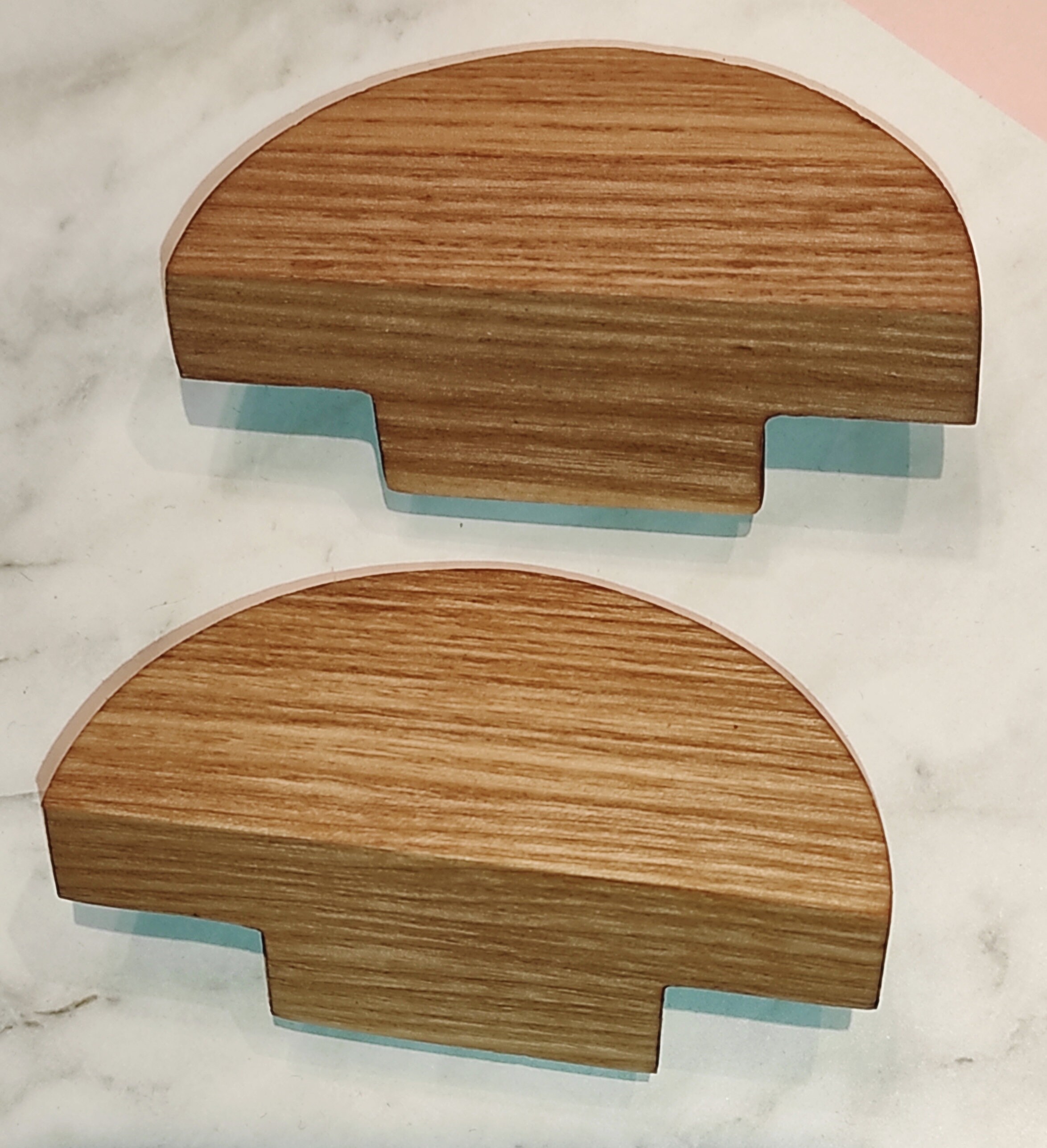 Knobs and Pulls for Cabinets , Drawers . Wooden Semicircular KN40 Solid ...