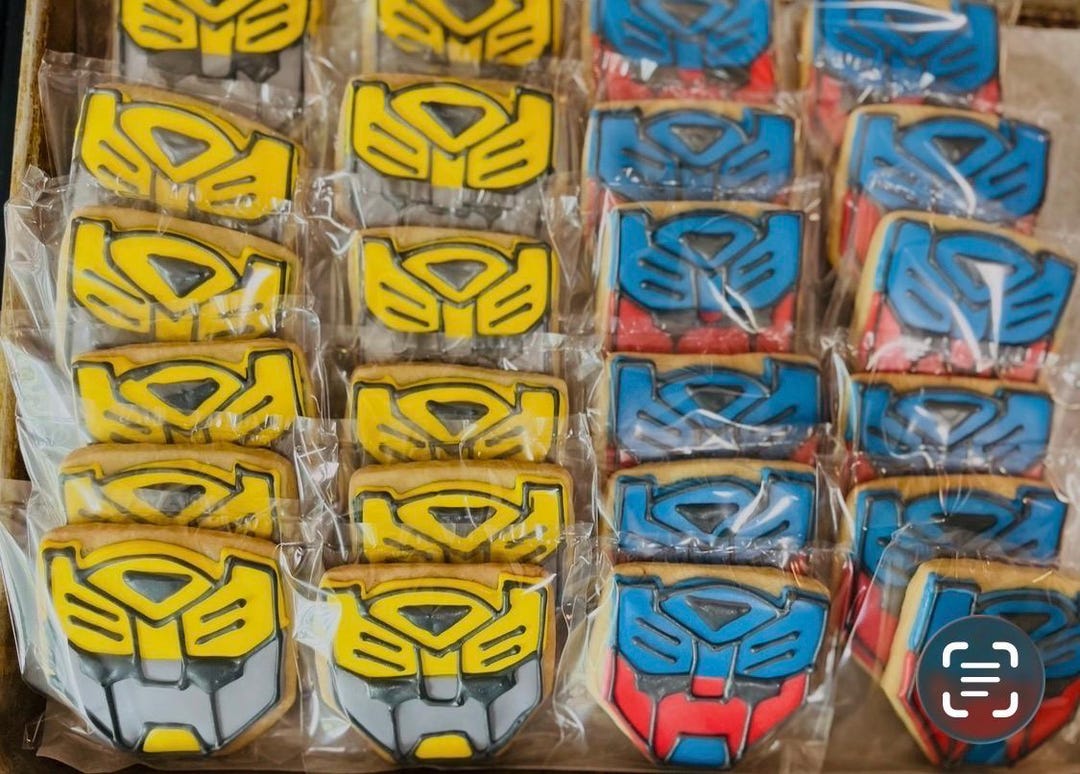 12 Transformers-inspired Sugar Cookies/bumble Bee/optimus Prime ...