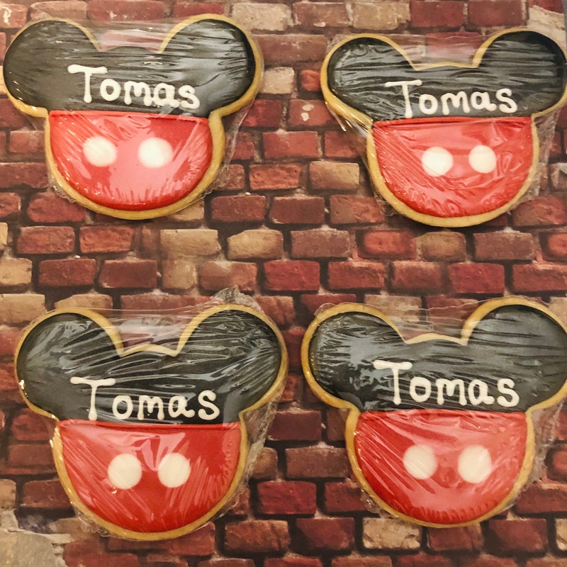 Mickey Mouse Cookies - Etsy