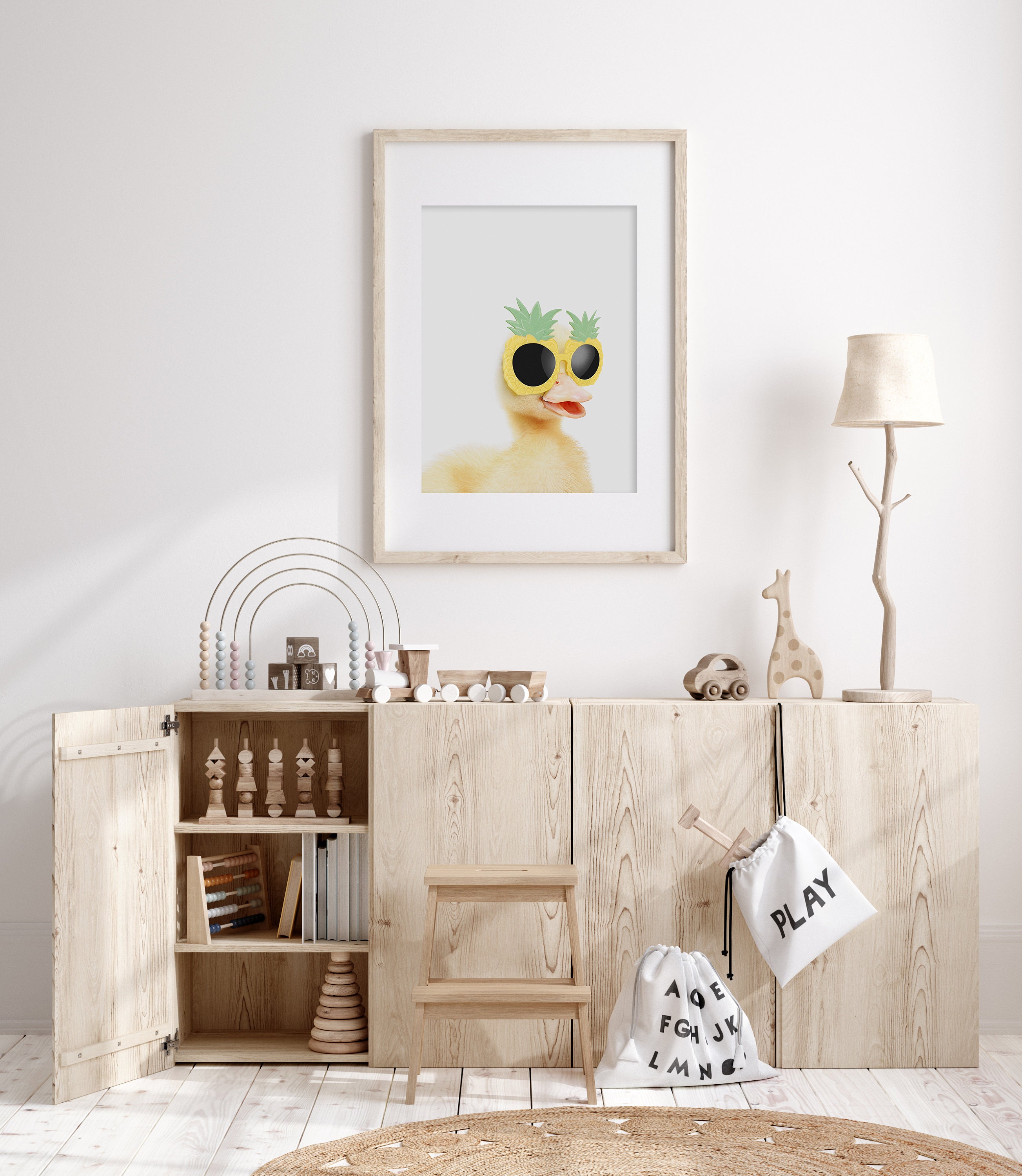Cute Duck Print | Instant Download | Duck Wall Art | Safari Nursery ...
