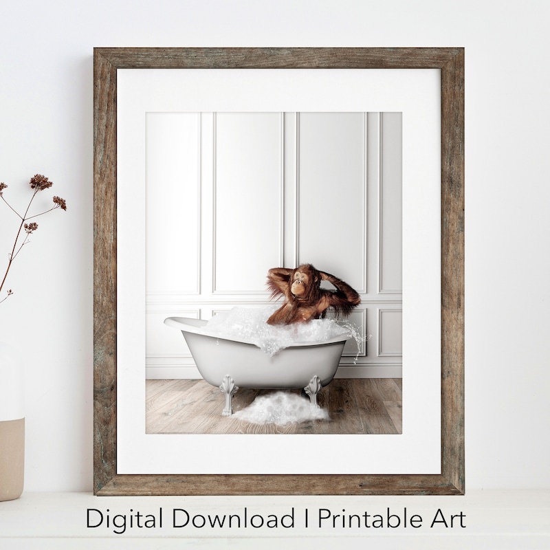 Orangutan Art - Etsy UK