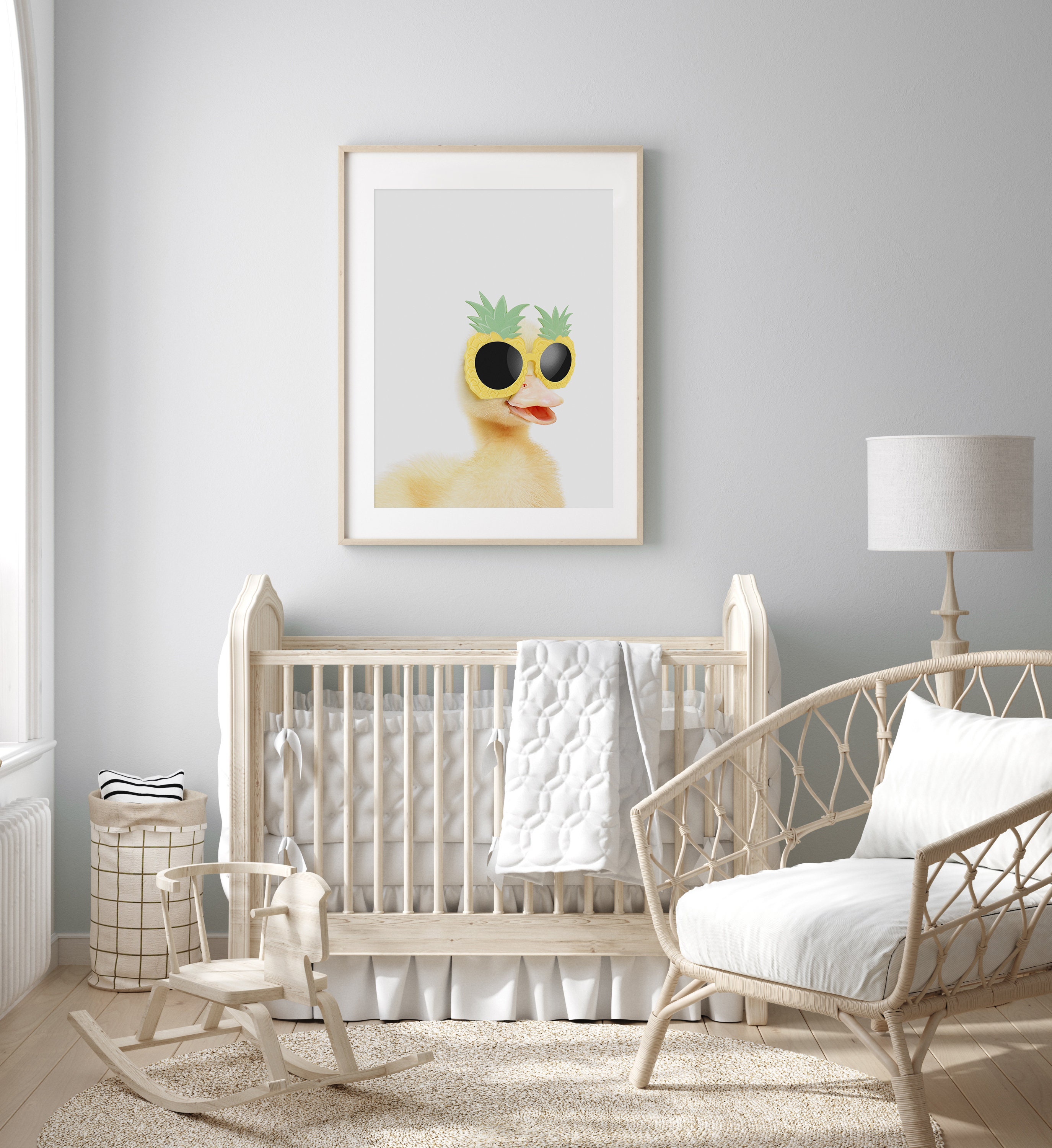 Cute Duck Print | Instant Download | Duck Wall Art | Safari Nursery ...