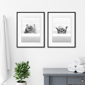 Grumpy Cat Bubble Bath Printable Photo | Digital Download | Bathroom ...
