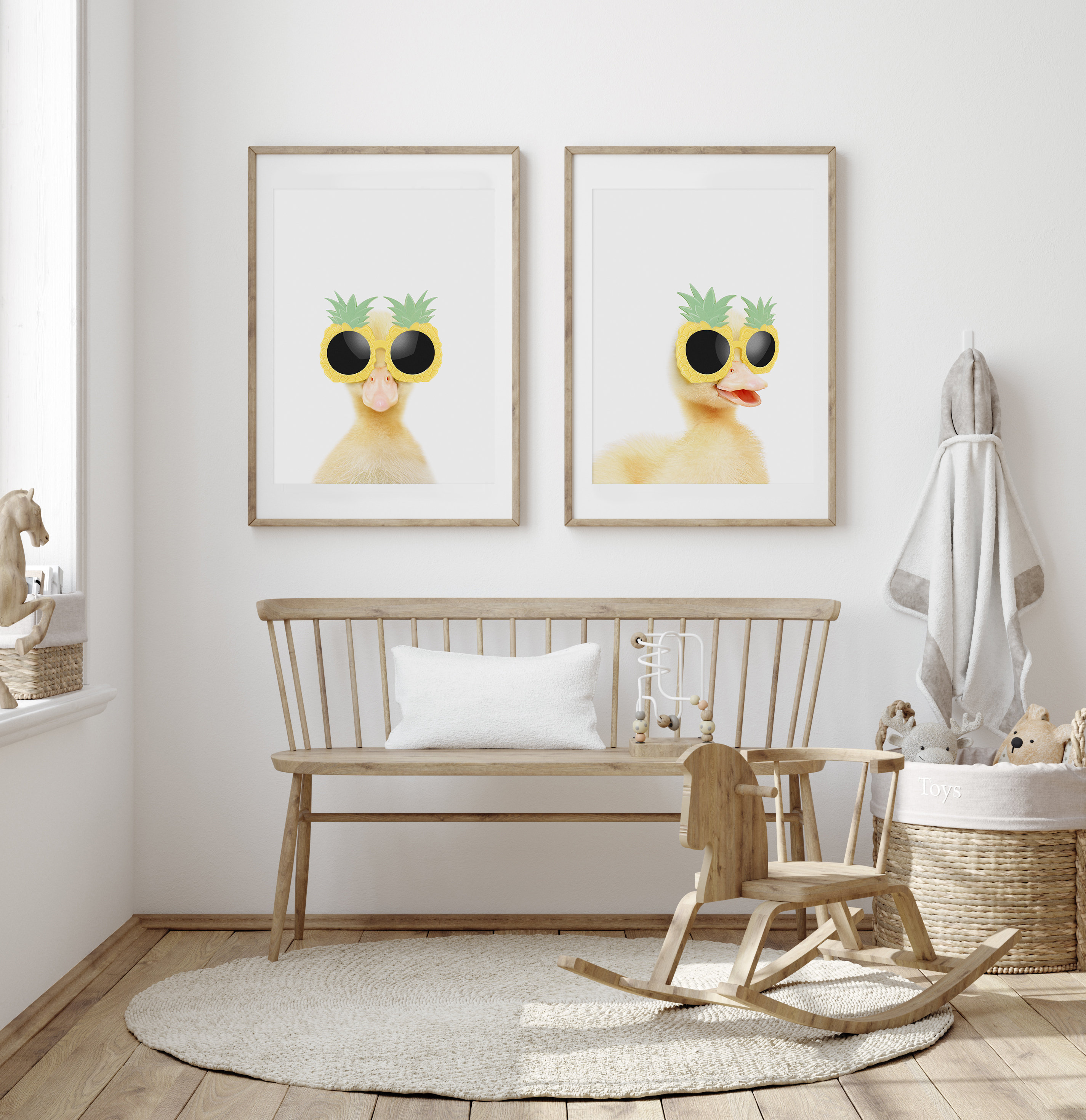 Cute Duck Print | Instant Download | Duck Wall Art | Safari Nursery ...