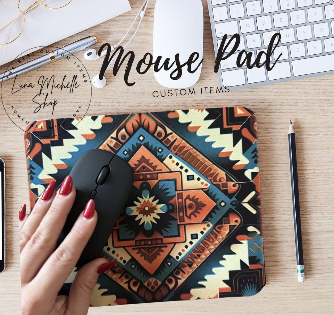 Custom Mouse Pad| Native American Mouse Pad| Tribal Design| Gifts for ...