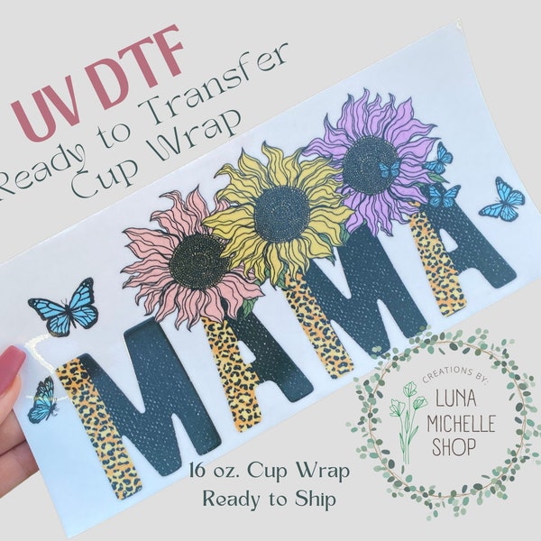 Mom Uv Dtf Cup Wrap Transfer - Etsy