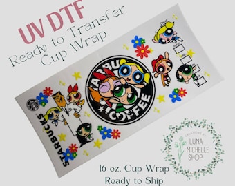 UV DTF Wizard Cup Wrap Cup Transfer 16 Oz Cup Wrap Ready to Apply Ready ...
