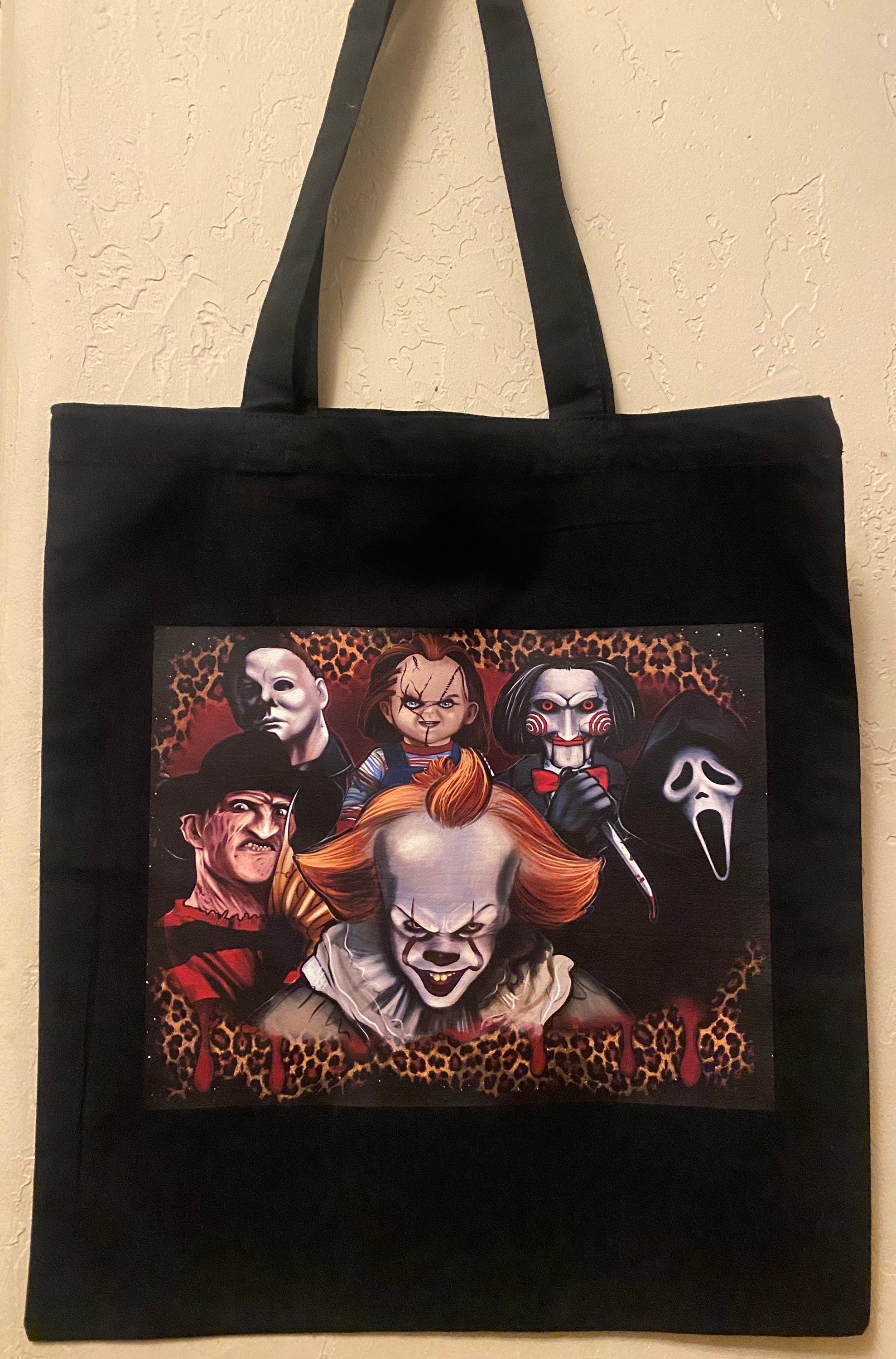 Horror Film Tote Bag, Horror, Tote Bags, Custom Totes, Reusable Bags ...