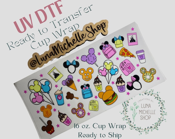 UV DTF | Wizard Cup Wrap | Cup Transfer | 16 Oz Cup Wrap | Ready to ...