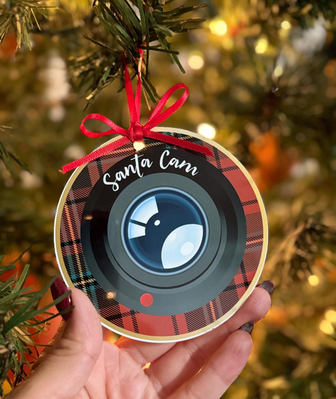 Santa Cam | Santa Surveillance Camera Ornament| Christmas Ornaments ...