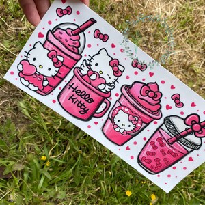 UV DTF Kitty Cup Wrap Cup Wrap Cute Cat Cup Wrap UV Dtf - Etsy