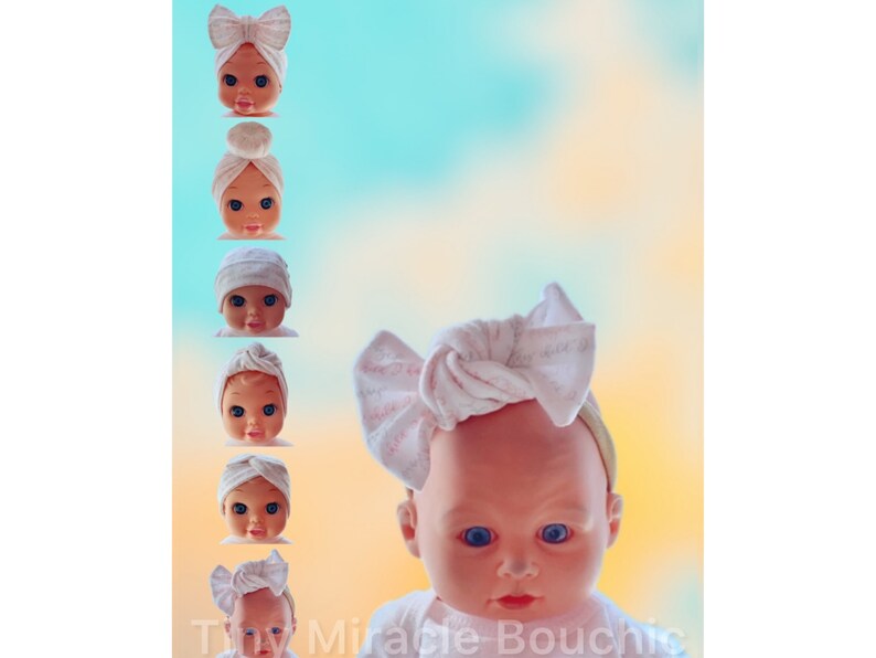Micro Preemie Hats, NICU Preemie Hats, Preemie Turban, Micro Preemie ...
