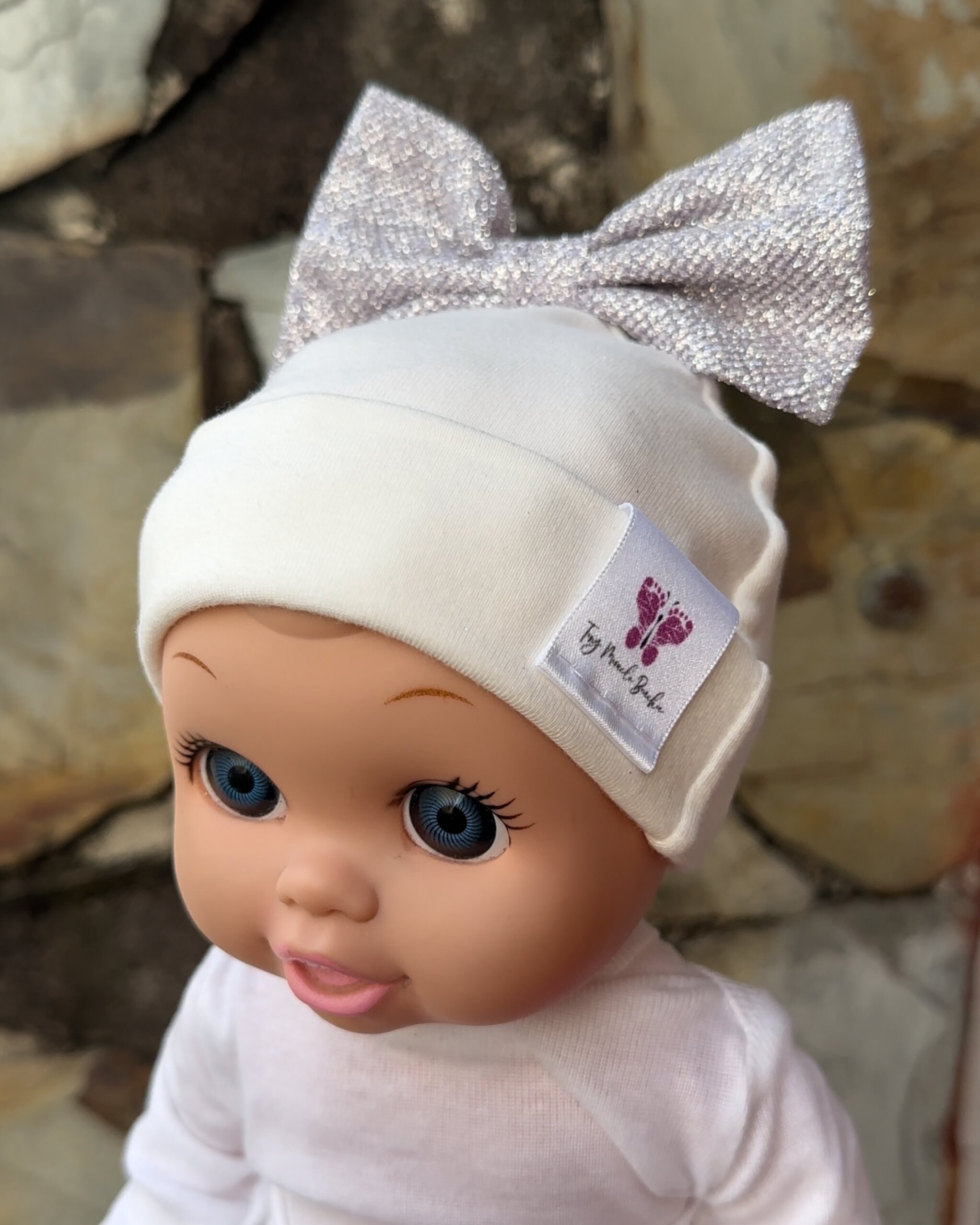 Tulle Glitter Preemie Beanie Hat Bundle, Set of 4, NICU Care Package, NICU Baby Gift, Preemie ...
