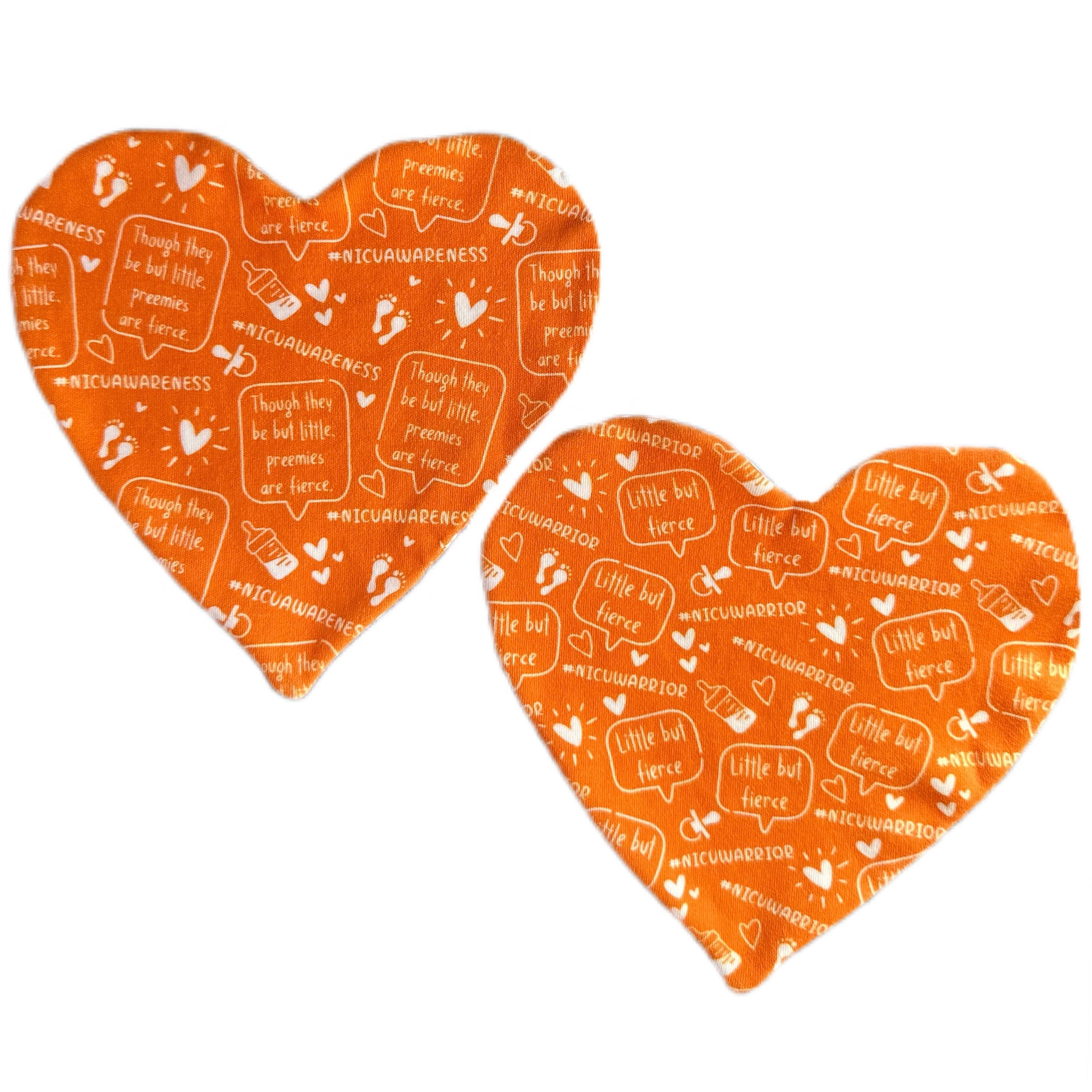 Organic Cotton Knit NICU Bonding Hearts: Scented Baby Lovey Set - Etsy