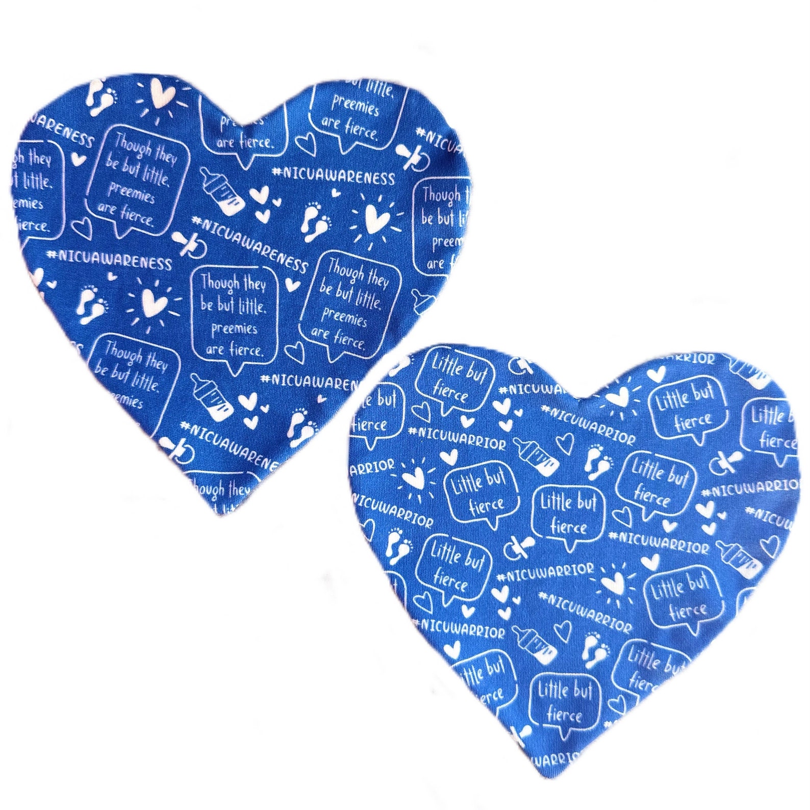 Organic Cotton Knit NICU Bonding Hearts: Scented Baby Lovey Set - Etsy
