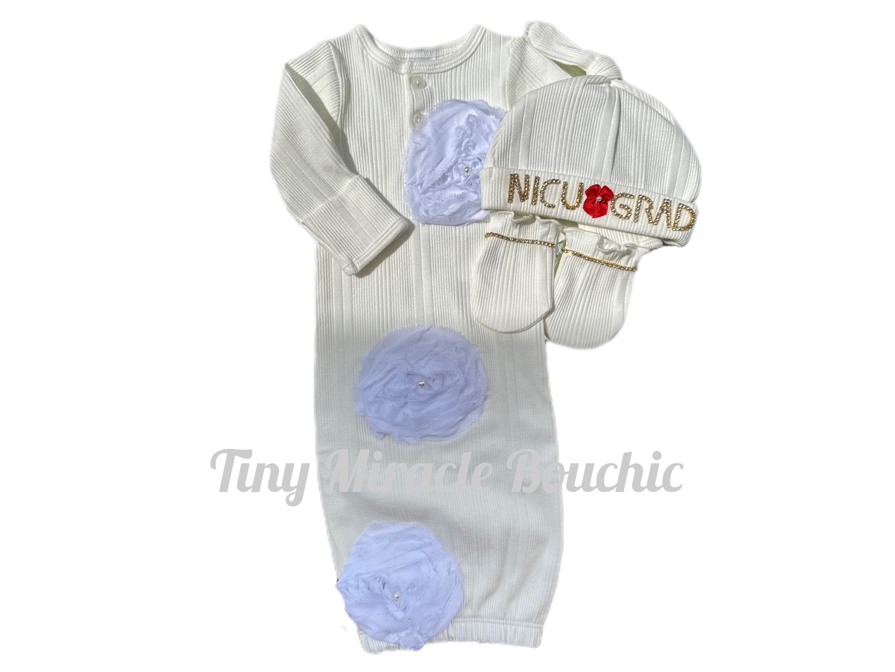 Preemie Coming Home Outfit, NICU Graduate, Preemie Gown, Preemie Girl ...