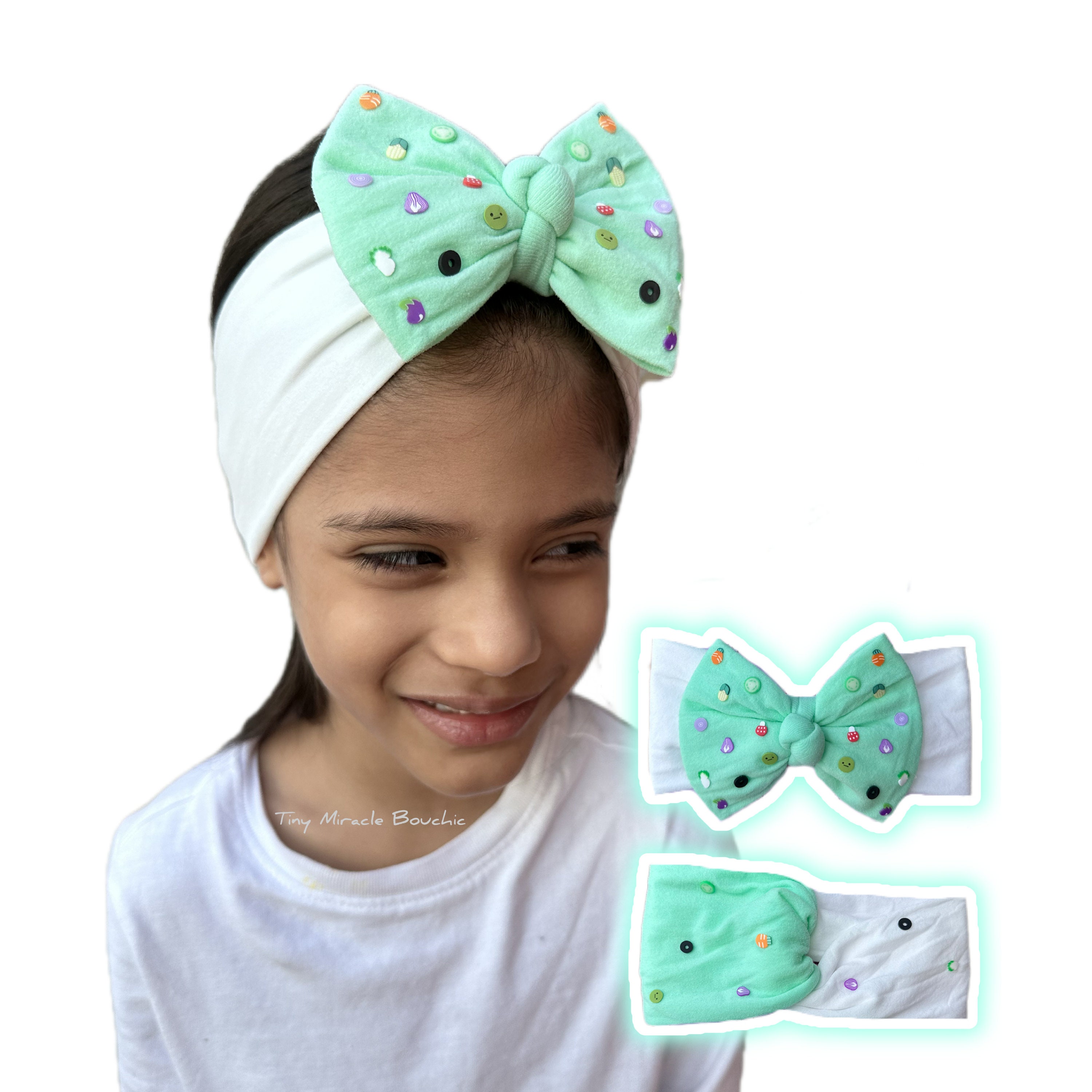 One Size Fits All Vegetable Headband, Baby Infant Toddler Nylon ...