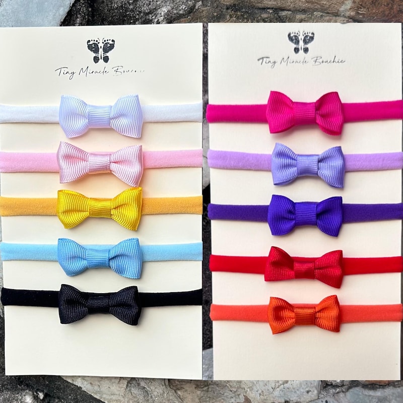 Preemie Nylon Bows - Etsy
