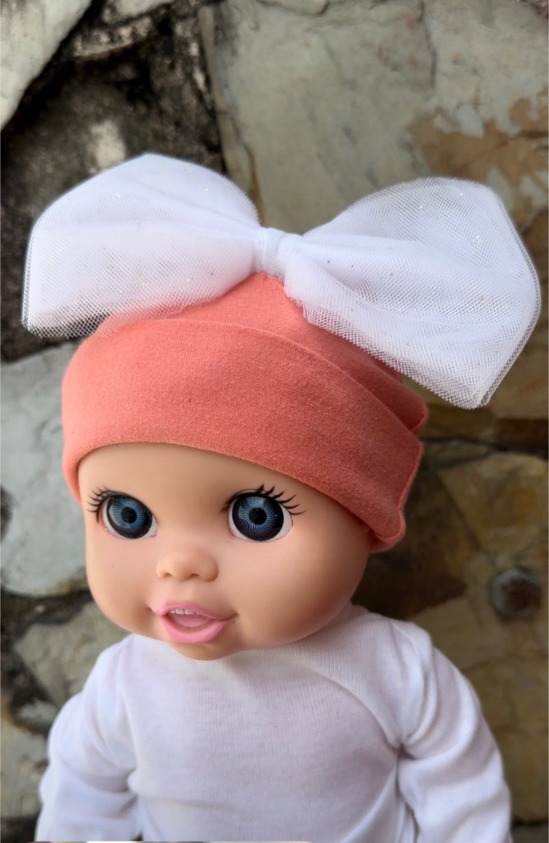 Micro Preemie Beanie Bow Hats, Set of 3, NICU Care Package, NICU Baby ...